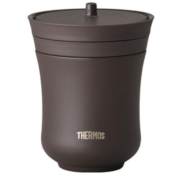 陶器調の和風な湯呑み。食洗機対応！真空断熱構造だから飲み頃温度をキープ。ステンレス製なので割れません。