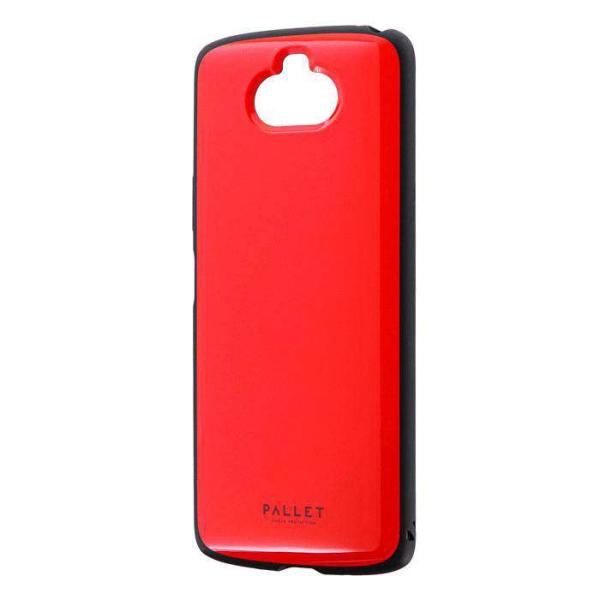 [耐衝撃][超軽量＆極薄設計] 耐衝撃構造のTPUと、美しい光沢感のあるPETのハイブリッドケース/新しく背面にハニカム構造採用/ストラップホール搭載。カラーは、レッド(JAN：4580508089371 品番：LP-19WX2PLARD)です。