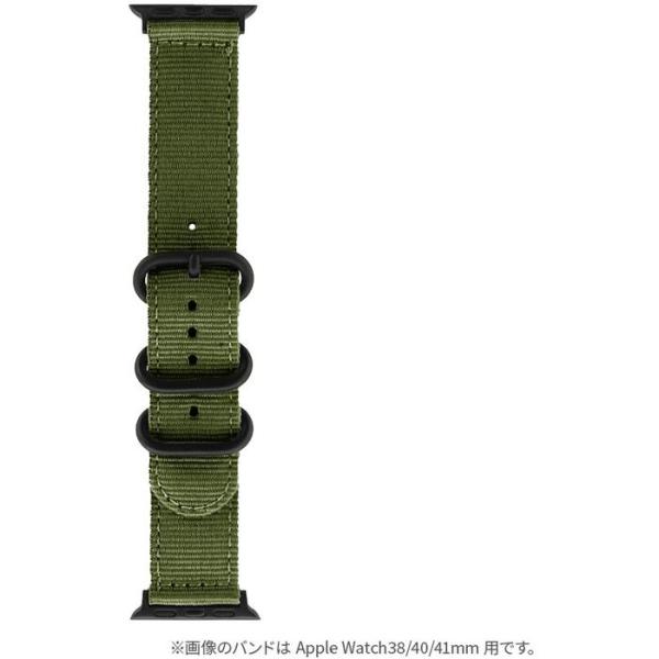 軽いつけ心地のナイロン製Apple Watchバンド。乾きやすく軽量でスポーツにも最適。タウンユースにぴったりな程よいカジュアル感。