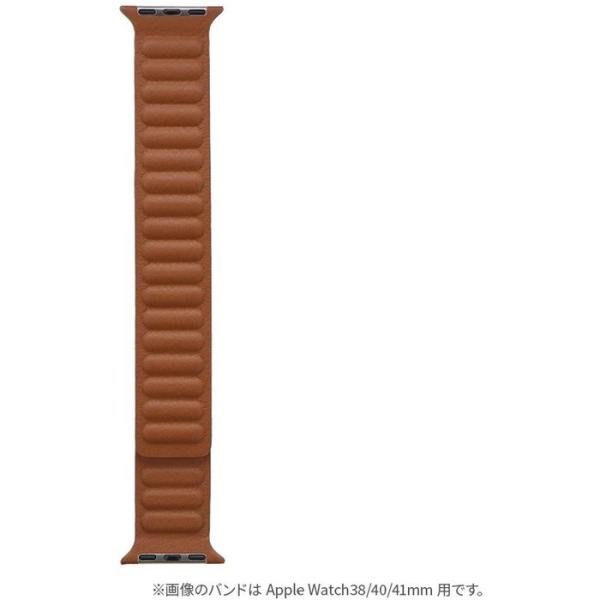 レザーのような質感のマイクロファイバー製Apple Watchバンド。簡単に着脱できるマグネット仕様。着脱しやすいマグネット留めできちんと感のあるレザー風素材。