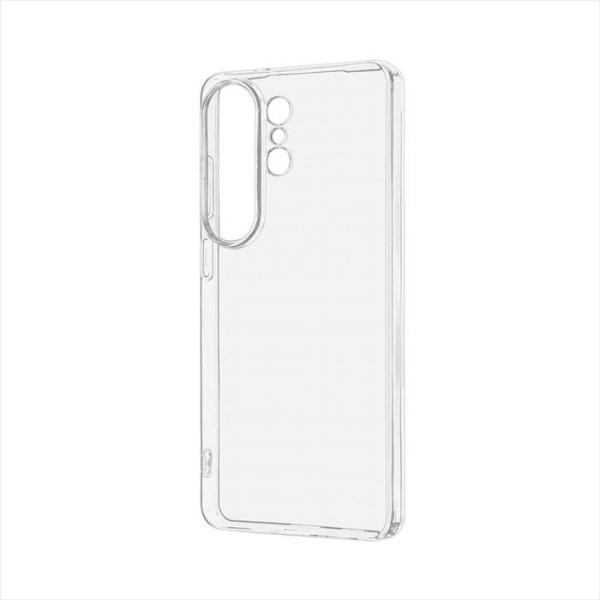 高透明で柔らかなTPUケース。柔軟性があり着脱が簡単。ボタンやカメラレンズ周りを保護。マイクロドット加工で端末に張り付きにくい。ストラップホール搭載。