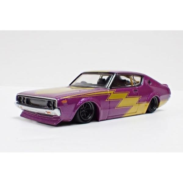 青島文化教材社（AOSHIMA）｜グラチャン15弾 BoostGear特注 1/64 ケンメリGT-R 1973年式（KPGC110） （台座無し箱付き）｜691995。