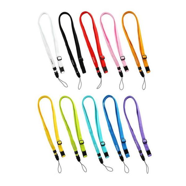 Neck Strap。PALLETのような色鮮やかなカラーラインナップ。多機能で柔らかな質感のネックストラップです。首に負担をかけにくい柔らかな素材を採用。長さ調整可能。ワンタッチ脱着機構。安全機構搭載。長さ：最長 約60cm、最短 約45...