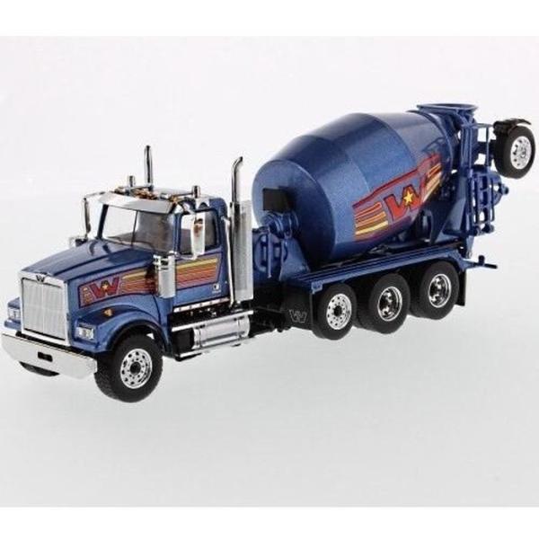 国際貿易｜DIECAST MASTERS 1/50 ウエスタンスター 4900 McNeilus BridgeMaster ミキサー メタリックブルー。