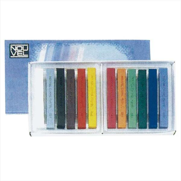 コンテの持ち味にパステルのよさを加えたハードタイプのパステルです。水にも溶けるため、混色や重色にも対応します。