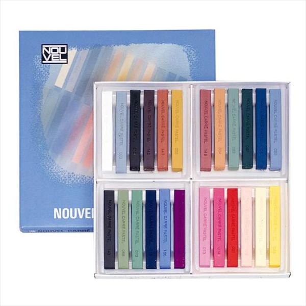 コンテの持ち味にパステルのよさを加えたハードタイプのパステルです。水にも溶けるため、混色や重色にも対応します。