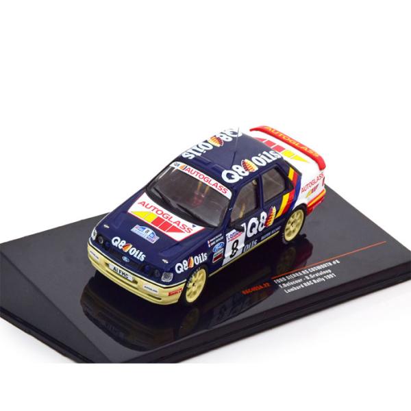 1/43スケールのミニカー。IXO 1/43 フォード シエラ RS コスワース 1991年RACラリー #8 F.Delecour/D.Grataloup。