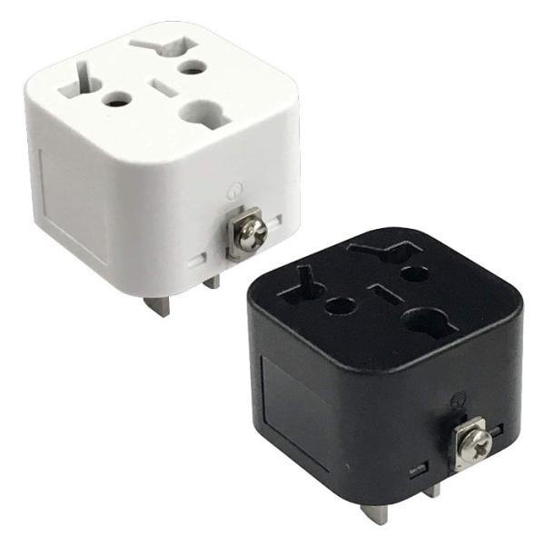 海外の家電製品を日本で使うための変換プラグです。B/BF/B3/C/O/O2/SEタイプのプラグを日本のAタイプに変換します。※南アフリカの一部のプラグ（B3L）、ブラジルの一部のプラグ（CB）は使用できません。アース端子付きで3ピンプラグ...