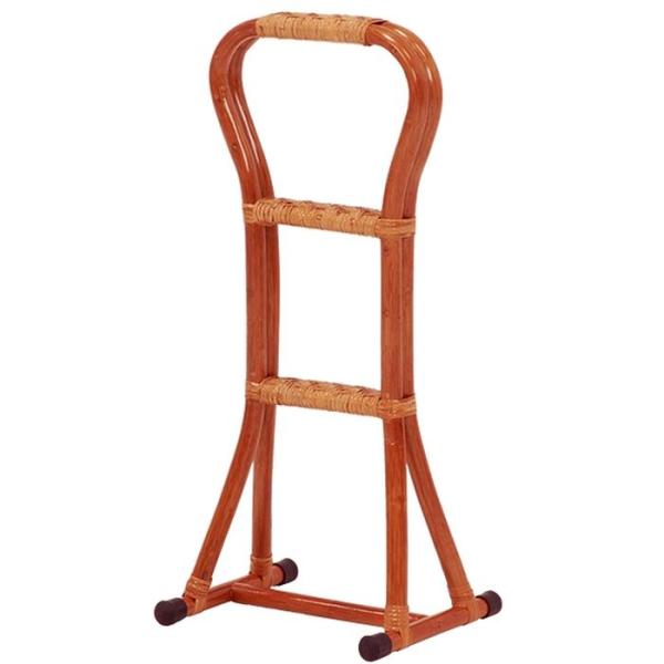軽くて丈夫なラタンを使用した立ち上がりステッキ。持ち運びラクラクなのに、しっかりとした安定感。