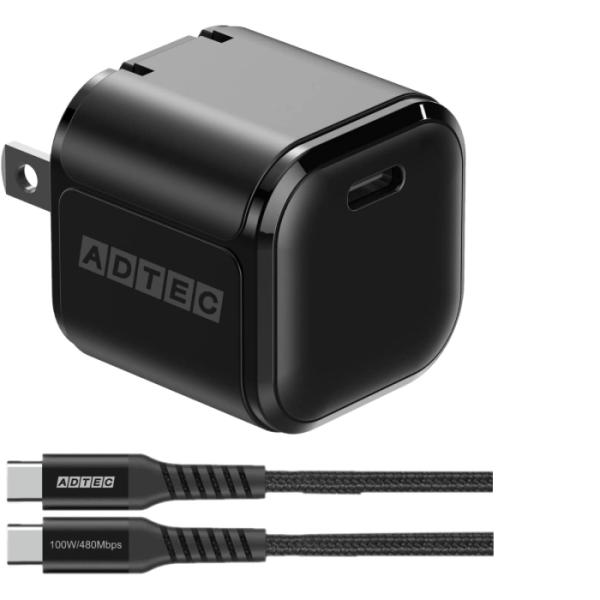 45W出力対応の「APD-V045C-BK/WH」はGaN（窒化ガリウム）採用PD充電器で、35mm四方の非常にコンパクトサイズを実現。スマホ、タブレットだけでなく、Switch、一般的なノートパソコンまで対応可能。PPSに対応し細かな電圧...