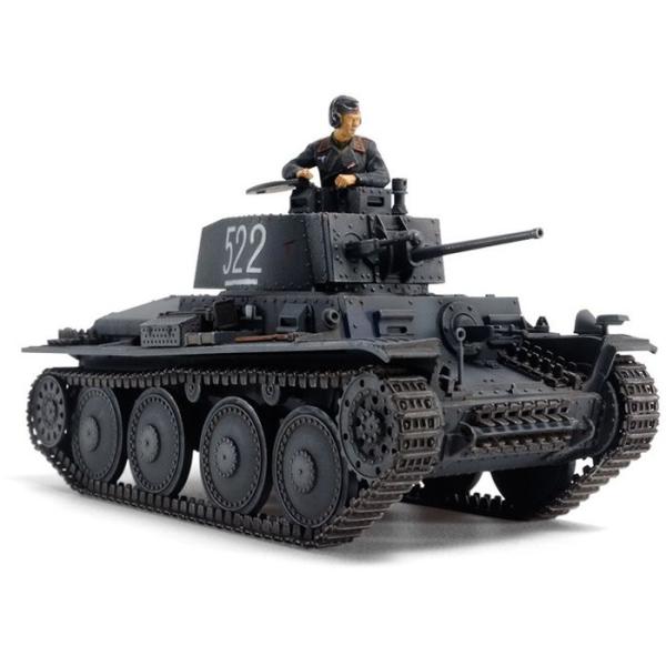 1/48 ドイツ軽戦車 38(t) E/F型。