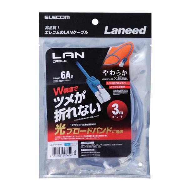 ツメ折れ防止プロテクタと屈曲に対する耐久性が高い新素材コネクタを採用したダブル構造で、通常の使用環境では絶対にツメが折れないLANケーブルです。※1000回の屈曲検査に合格（当社検証）ツメ折れによるケーブルの脱落が防げ、長期にわたってしっか...