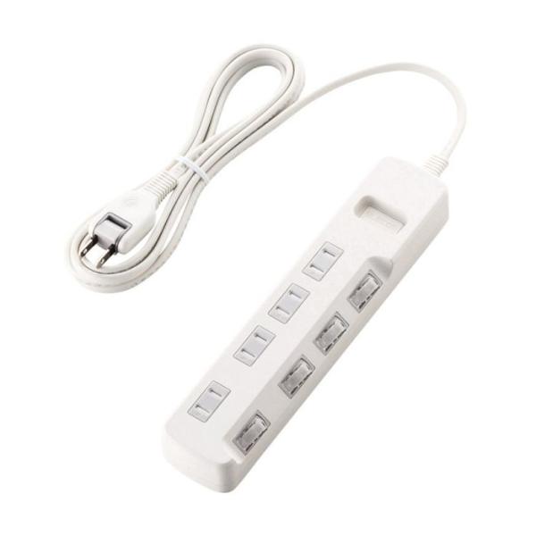 雷サージから電子機器を守る、高性能雷サージ吸収素子を内蔵した、雷ガードタップです。 最大サージ電圧12,500Vの高性能雷サージ吸収素子（バリスタ）を内蔵していますので、雷によるパソコンやAV機器などの電子機器への被害防止に有効です。　※最...