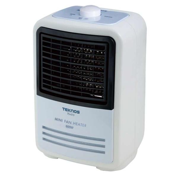 場所を選ばない、小さいけど本格派のミニファンヒーター(ホワイト)。