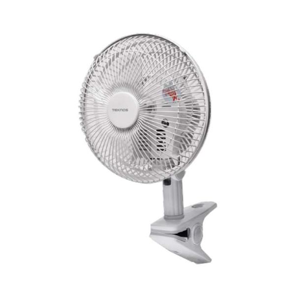 クリップ扇風機。18cm羽根。首振り機能。クリップで挟んでどこでも涼しい。