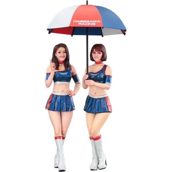 ハセガワ 1/24 レースクイーン フィギュア 2体セット プラモデル 模型 です。