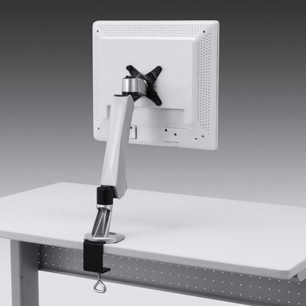 デスクへ取り付けるタイプです。液晶ディスプレイ・TVなどの取り付けに最適です。2〜10kgまでのディスプレイに対応しています。※取り付けるディスプレイサイズは重量と耐荷重を基準として選定してください。映像の鑑賞はもとより、オフィスの案内掲示...
