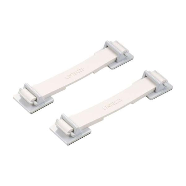 家庭用冷蔵庫の転倒を防止します。ゴムベルトの両端に取り付けられた接着パッド付きフックの一方を冷蔵庫に、もう一方を壁面に接着固定して使用します。接着固定のため、壁面の穴あけ工事が不要です。また、取り付けの際に冷蔵庫を動かす必要がありません。ゴ...