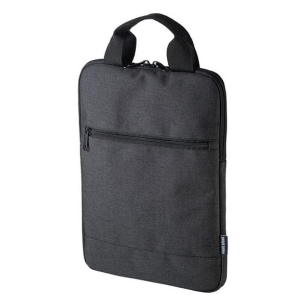 リュックへの収納に便利なスリムな縦型インナーケース。（13.3インチまで対応）持ち運びや鞄からの出し入れに便利なハンドル付きです。軽くてかさばらないスリムタイプです。フロントポケットにはマウスやACアダプタなどを収納できます。内装はパソコン...