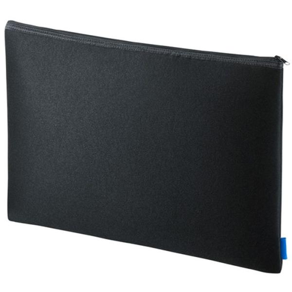 ソフトな手触りで、クッション性もあり、大切な機器をキズから守ります。バッグの中の整理に最適です。15.6型までのノートパソコンの収納に最適なサイズです。■カラー：ブラック■サイズ：外寸/W425×D20×H305mm 参考収納寸法/W390...