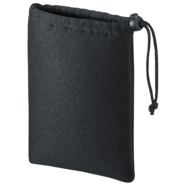 ソフトな手触りで、クッション性もあり、大切な機器をキズから守ります。バッグの中の整理に最適です。タブレットアクセサリなど、小物の収納に最適なサイズです。巾着タイプです。■カラー：ブラック■サイズ：外寸/W140×D20×H200mm 参考収...