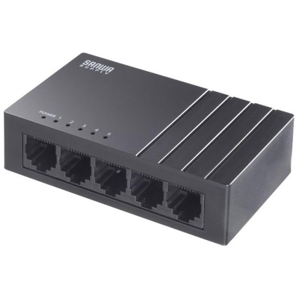 USB Type-C給電で動作する1000BASE-T対応の超小型5ポートスイッチングハブ。