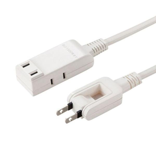 プラグ先端部分が180度折り曲がる構造にした折りたたみ式スイングプラグを採用したタップです。ケーブル長も短く、持ち運びに便利なモバイル用タップです。出張や旅行などにも使用できるように、面ファスナーのケーブルタイを取り付けています。テレワーク...