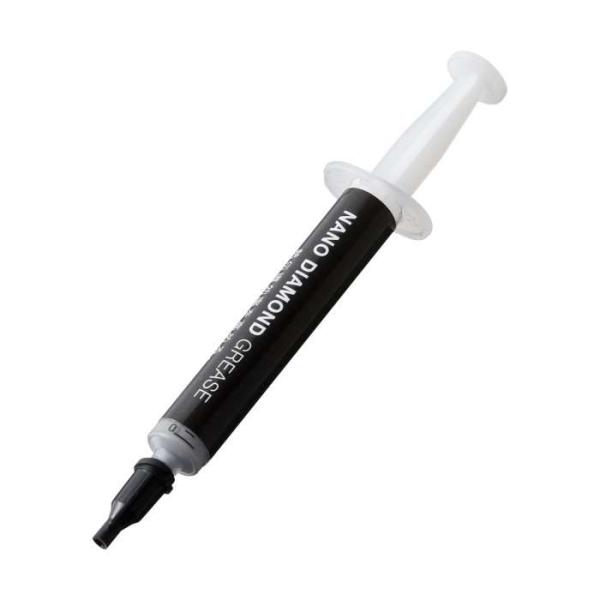 CPUとヒートシンクなどの間に塗り、熱伝導の効率を高めます。ナノダイヤモンドパウダー配合です。非常に低い熱抵抗のため、優れた熱性能となっています。扱いやすい注射器タイプです。※導電性は非常に少ないですが、リード線・回路・端子間などに付着しな...