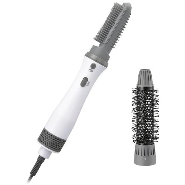 ● 62dBの静音タイプ ※JIS C9613:2021(8.6騒音試験)に基づく。 ● 2種類のブラシ付き。「ワイドクッションブラシ」でストレートや、毛先のカールに。「ロールブラシ」でボリュームアップ ● 軽量ボディ。 ● 回転式コネクタ...