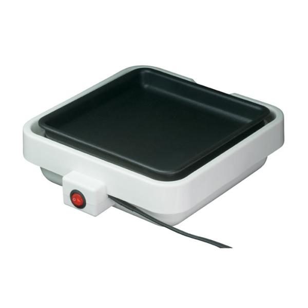 プレートが取り外せて、簡単丸洗いできるミニホットプレート。フッ素樹脂加工プレート使用で、お手入れが楽々。