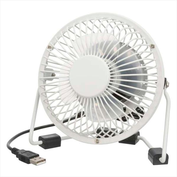 省スペース設計でデスクまわりの空気を効率よく循環。マグネットでピタッと取り付け。USB電源。4枚羽根。風向調整。
