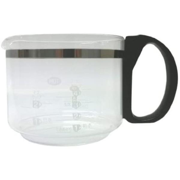 取っ手付きの交換用ガラス容器(ジャグ)。お買い求め前に、型名・適合機種をよくご確認下さい。開封前に型番に誤りがないか再度ご確認下さい。※コーヒーメーカー本体は別売りです。