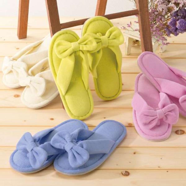 ルームスリッパ。カラーは、ブルー（4975942412418：TT2307B）、アイボリー（4975942412425：TT2307IV）、ピンク（4975942412432：TT2307P）、イエロー（4975942412449：TT23...