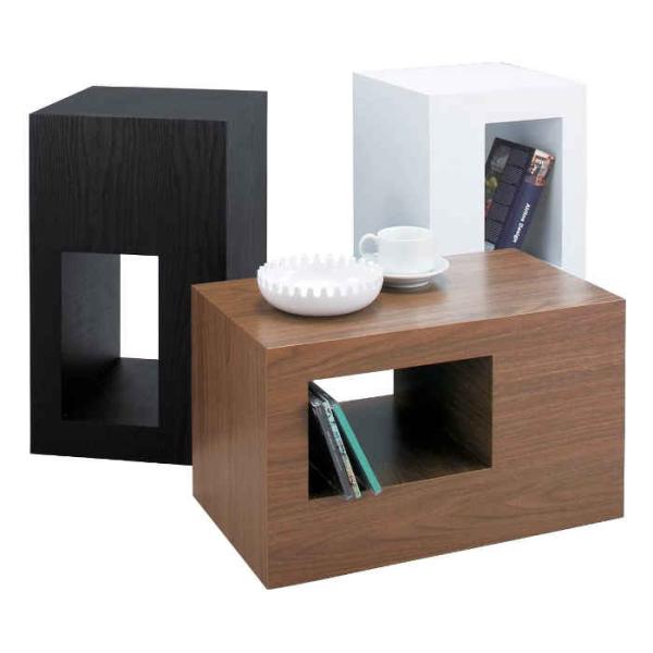 スツールとしても使用できるサイドテーブル。カラーバリエーションは、ブラック（JAN：4985155121250/型番：CEL-70BK）、ウォールナット（JAN：4985155121267/型番：CEL-70WAL）、ホワイト（JAN：49...