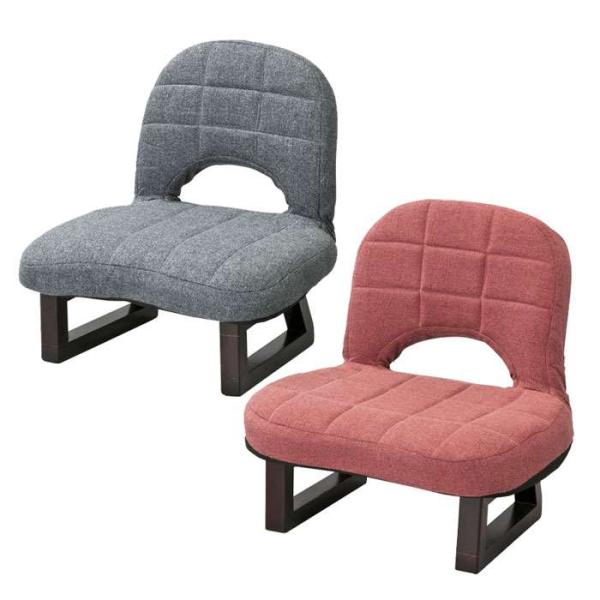 正座椅子。カラーは、GY（4985155133826：LSS-23GY）、RD（4985155133833：LSS-23RD）、です。背もたれ付き正座椅子。背もたれ部分は折りたたむことが出来ます。