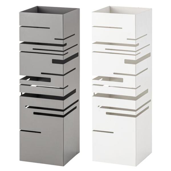 スチール傘たて。シンプルながらインテリア性の高い傘立て。水受けトレイ付きでお掃除もらくらく。スクエアタイプのデザイン。 水受けトレイ付 アンブレラスタンド。シンプル おしゃれ 傘スタンド。