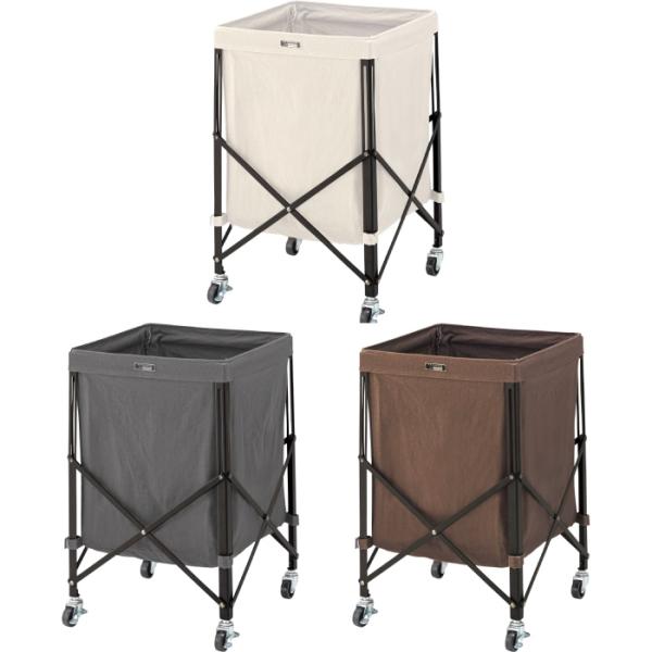 折りたたみ式のバスケットです。室内での使用はもちろん、アウトドアやキャンプでも大活躍。移動に便利なキャスター付きです。カラーバリエーションは、IV（MIP-74IV/4985155225613）GY（MIP-74GY/49851552256...