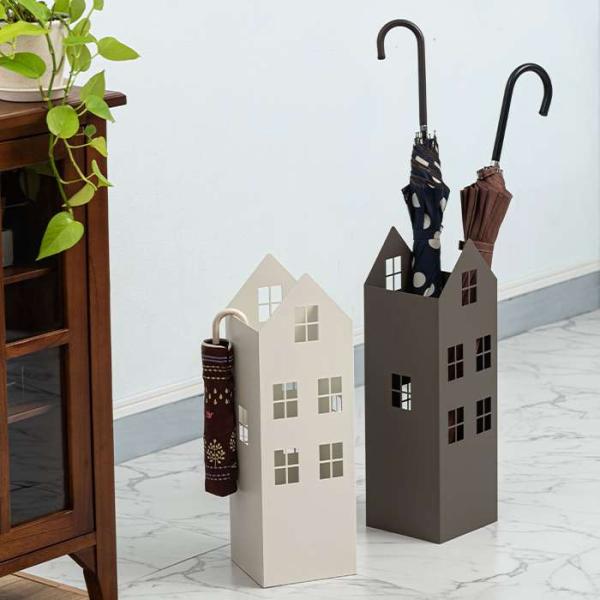 傘立て。カラーは、グレー（4985155243082：LFS-185DGY）、ホワイト（4985155243099：LFS-185WH）、です。シンプルデザインですっきりと置ける、スチール製傘立て。スリムで場所を取らず、狭いスペースにも置け...