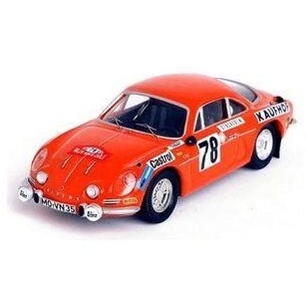 国際貿易｜トロフュー 1/43 アルピーヌ ルノー A110 1975年モンテカルロラリー ＃78 F. von der Leyen / P. Diekmann｜RRfr63。