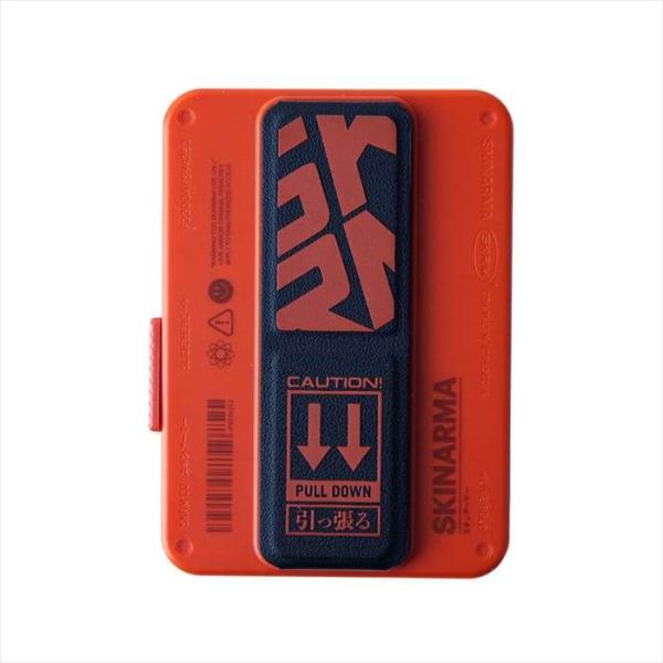 グリップスタンド一体型の薄くて軽いカードホルダー。磁気による取り付けで安全。縦向き、横向き可能なスタンド機能。カード収納可能(2枚)。カードの取り出しが簡単なプッシュレバー内蔵。