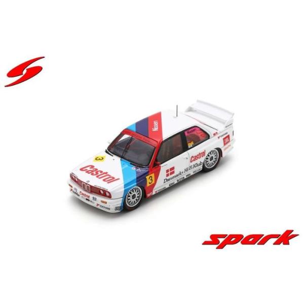 1/43 BMW E30 M3 No.3 Schnitzer GP Denmark 1991 Kris Nissen ミニカー。
