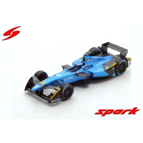 1/43スケールのミニカー。スパーク 1/43 ルノー e.dams No.8 2016-2017 香港 N.プロスト。
