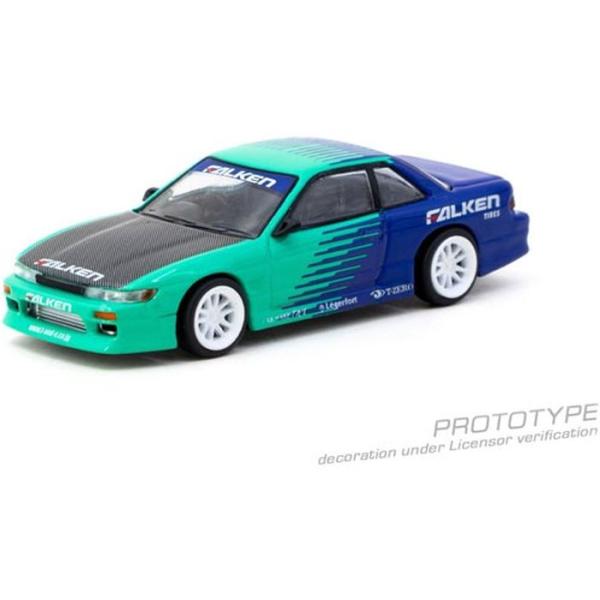 Tarmac Works 1/64 VERTEX Nissan Silvia (S13) Falken。