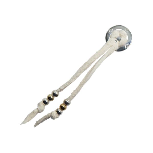 ※革紐カラーをお選び下さい。[MATERIAL]SV925 鹿革[セット内容]中空SVビーズ:5mm×4個中空SVビーズGD:5mm×2個Wホイール革紐付き[購入の際の注意事項]一点一点手作りしておりますので個体差が生じる場合も御座います。...