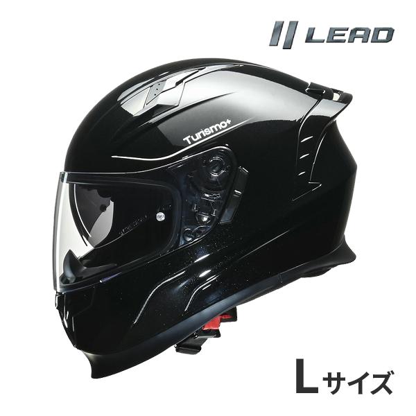 【送料無料】【代引手数料無料】リード工業 LEAD TURISMO Plus (ツーリスモ プラス) フルフェイスヘルメットカラー：ブラックメタリックサイズ：L(59〜60cm未満)規　格：PSC、SG（全排気量対応）重量：約1750g 素...