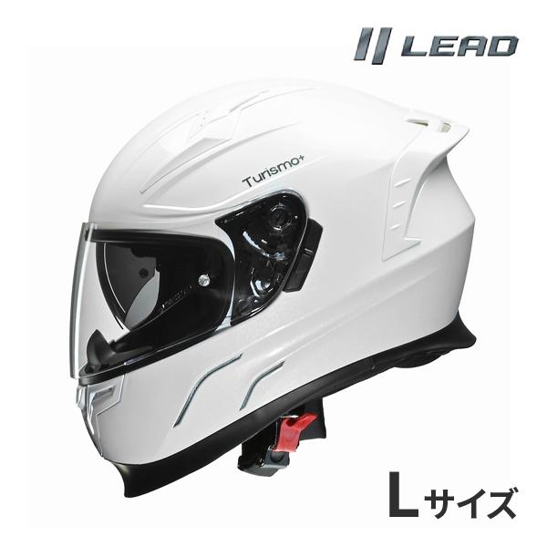【送料無料】【代引手数料無料】リード工業 LEAD TURISMO Plus (ツーリスモ プラス) フルフェイスヘルメットカラー：パールホワイトサイズ：L(59〜60cm未満)規　格：PSC、SG（全排気量対応）重量：約1750g 素材：...
