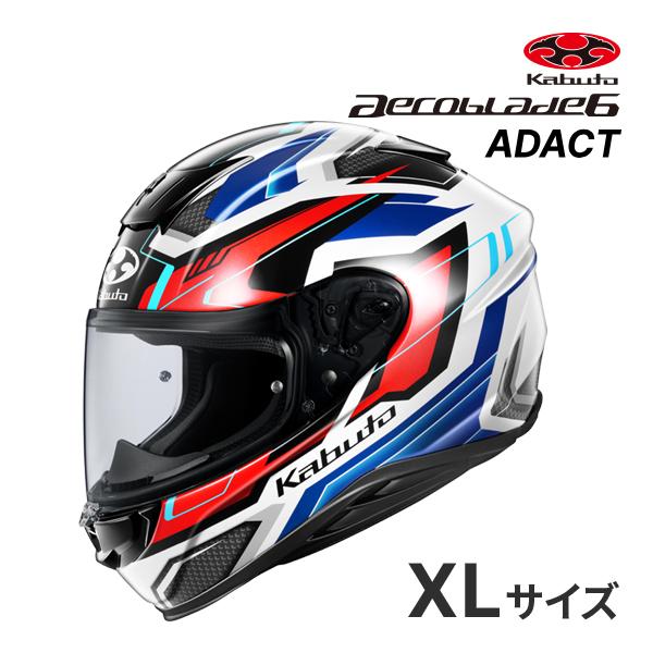 OGKカブト AEROBLADE-6 ADACT風との一体化を表現した疾走感のある王道スポーツスタイルモデル。■カラー：ホワイトブルーレッド■サイズ：XL(61-62cm)※サイズはあくまで目安です。製品の設計により同じサイズ表示でも装着感...