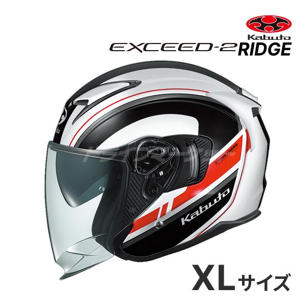 OGKカブト EXCEED-2 RIDGEシャープなラインが''稜線''を描くスタイリッシュなグラフィックデザイン。■カラー：ホワイトブラック■サイズ：XL(61-62cm)※サイズはあくまで目安です。製品の設計により同じサイズ表示でも装着...