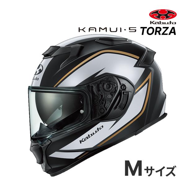 OGKカブト KAMUI 5 TORZAあらゆるシーンに馴染む、飽きの来ないマルチユースグラフィック。■カラー：フラットブラックゴールド ■サイズ：M(57-58cm)※サイズはあくまで目安です。製品の設計により同じサイズ表示でも装着感が異...