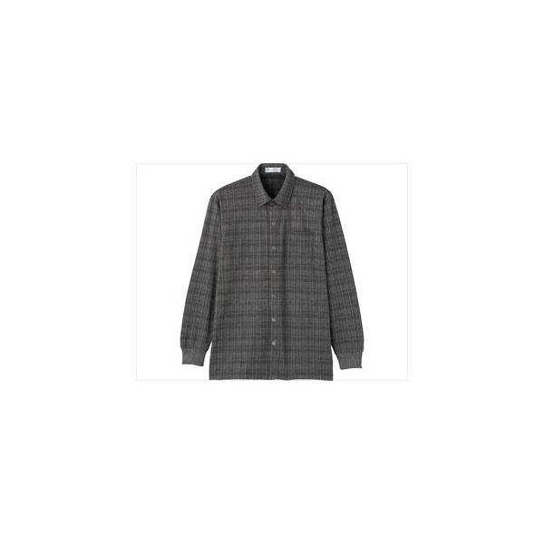 【お見積もりOK】裏起毛ワンタッチテープニットシャツ / 821598-02 L グレー ケアファッション(cm-519052)<br><a href="http://bai2.jp/users/owl2/entries/...